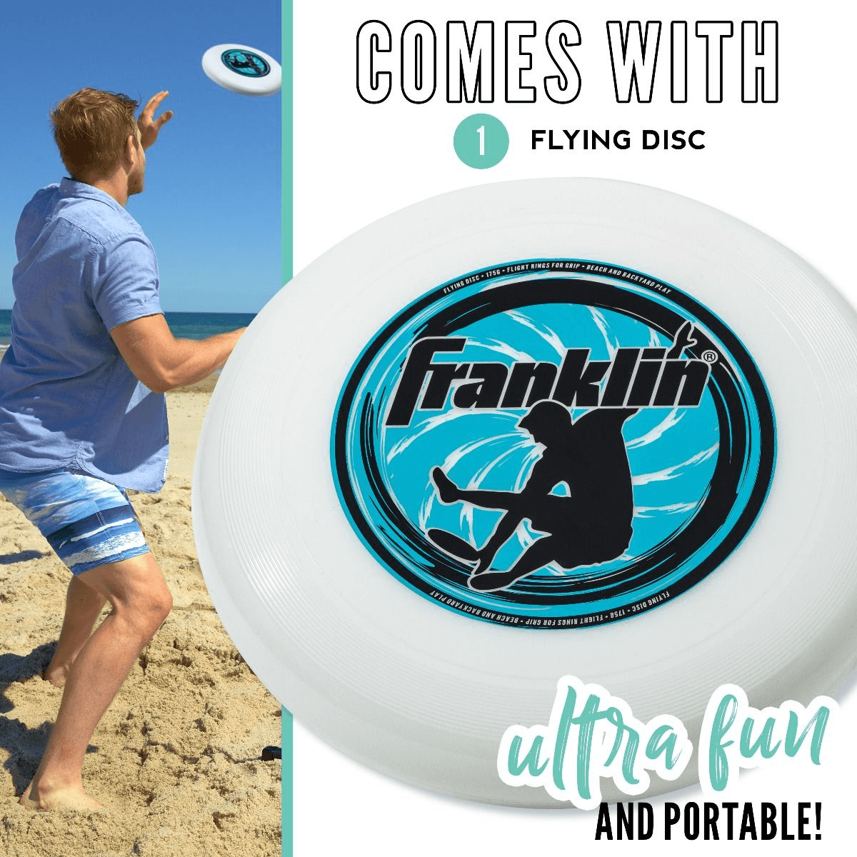 Franklin Sports Flying Disc - 175 Grams - Als.com