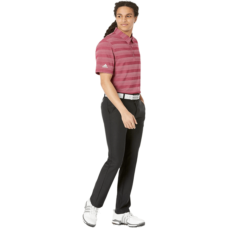 adidas Two-Color Striped Golf Polo - Men's - Als.com