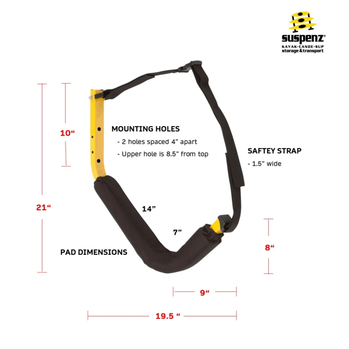 Suspenz 2 Boat EZ Rack - Als.com