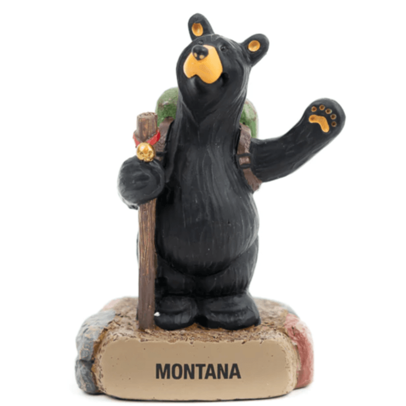 Big Sky Carvers Bearfoots Bear Bell Hiker Figurine - Als.com