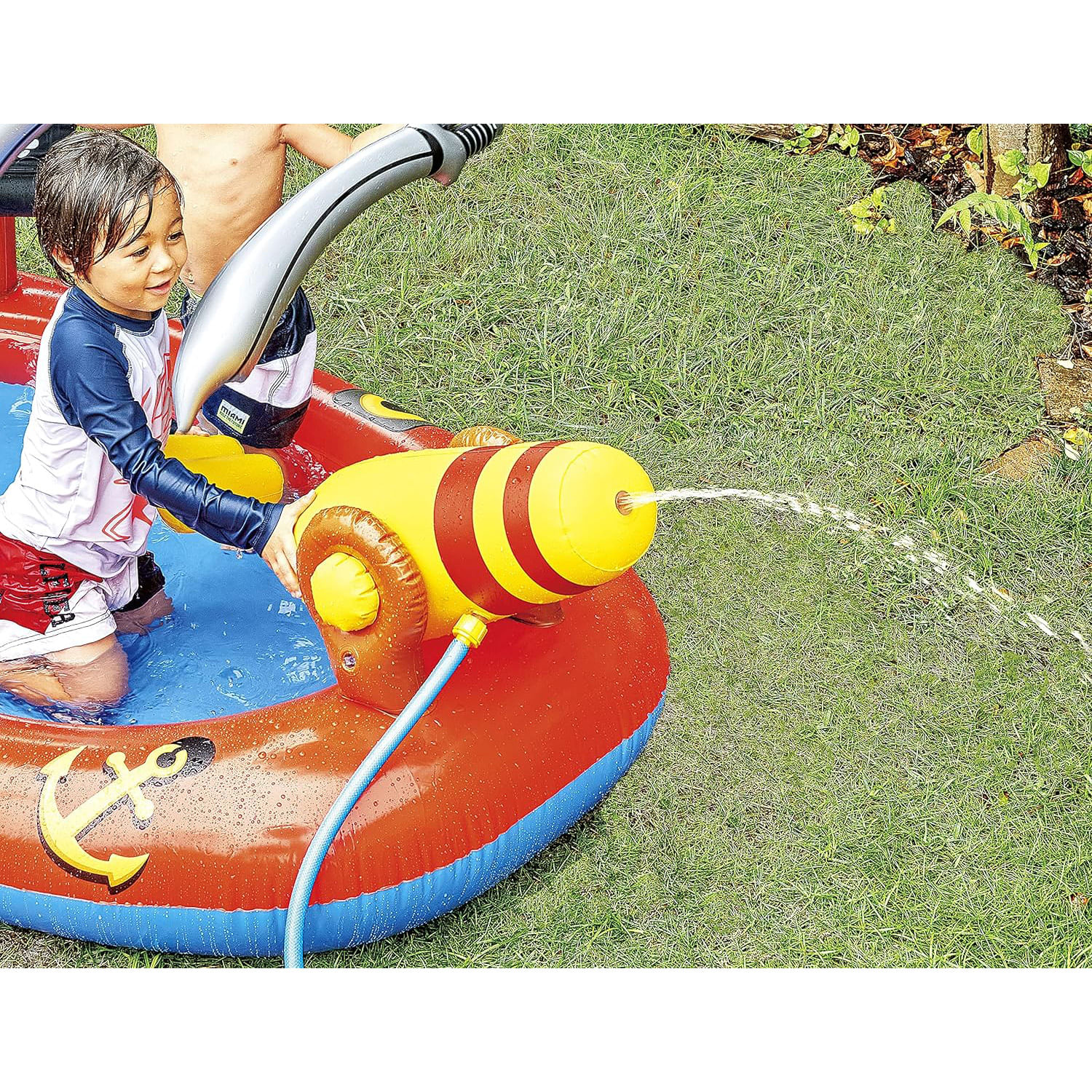 Splash Bash Pirate Ship Inflatable Pool - Als.com