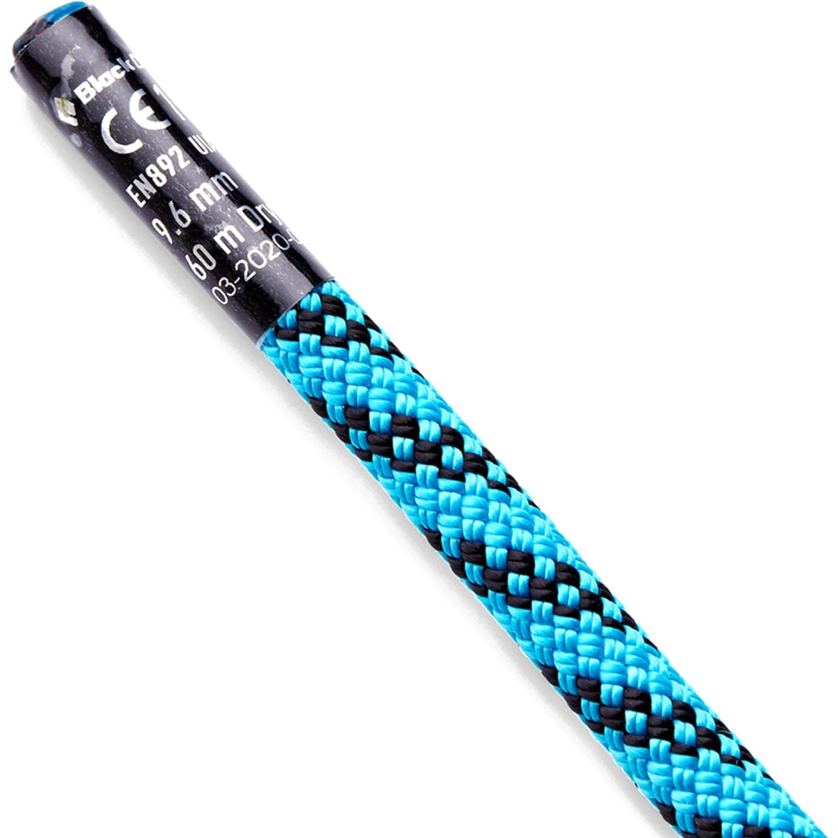 Black Diamond Bi-Pattern 9.6mm Dry Climbing Rope - Als.com