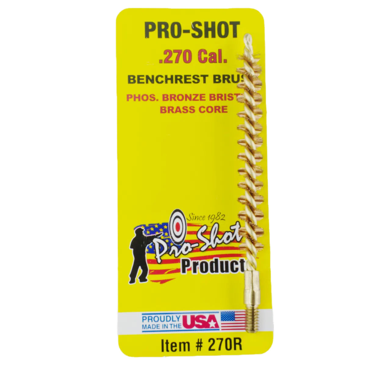 Pro-Shot .270CAL Rifle Brush Bronze - Als.com